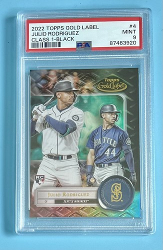 2022 Topps Gold Label - Julio Rodriguez #4 Class 1 Black (RC) for sale ...
