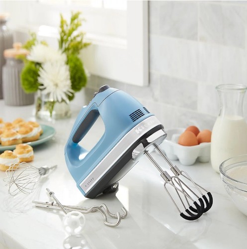 new VELVET BLUE KitchenAid Soft Start 9-Speed Hand Mixer KHM9218 in ...