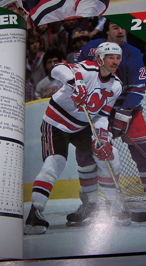 Bob Hoffmeyer New Jersey Devils NHL Game Used Sherwood 5030 Wood Hockey ...