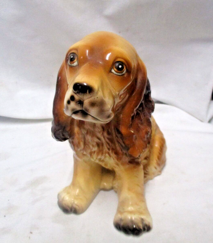 Vintage Lefton japan Cocker Spaniel Planter Light Brown Ceramic Puppy ...