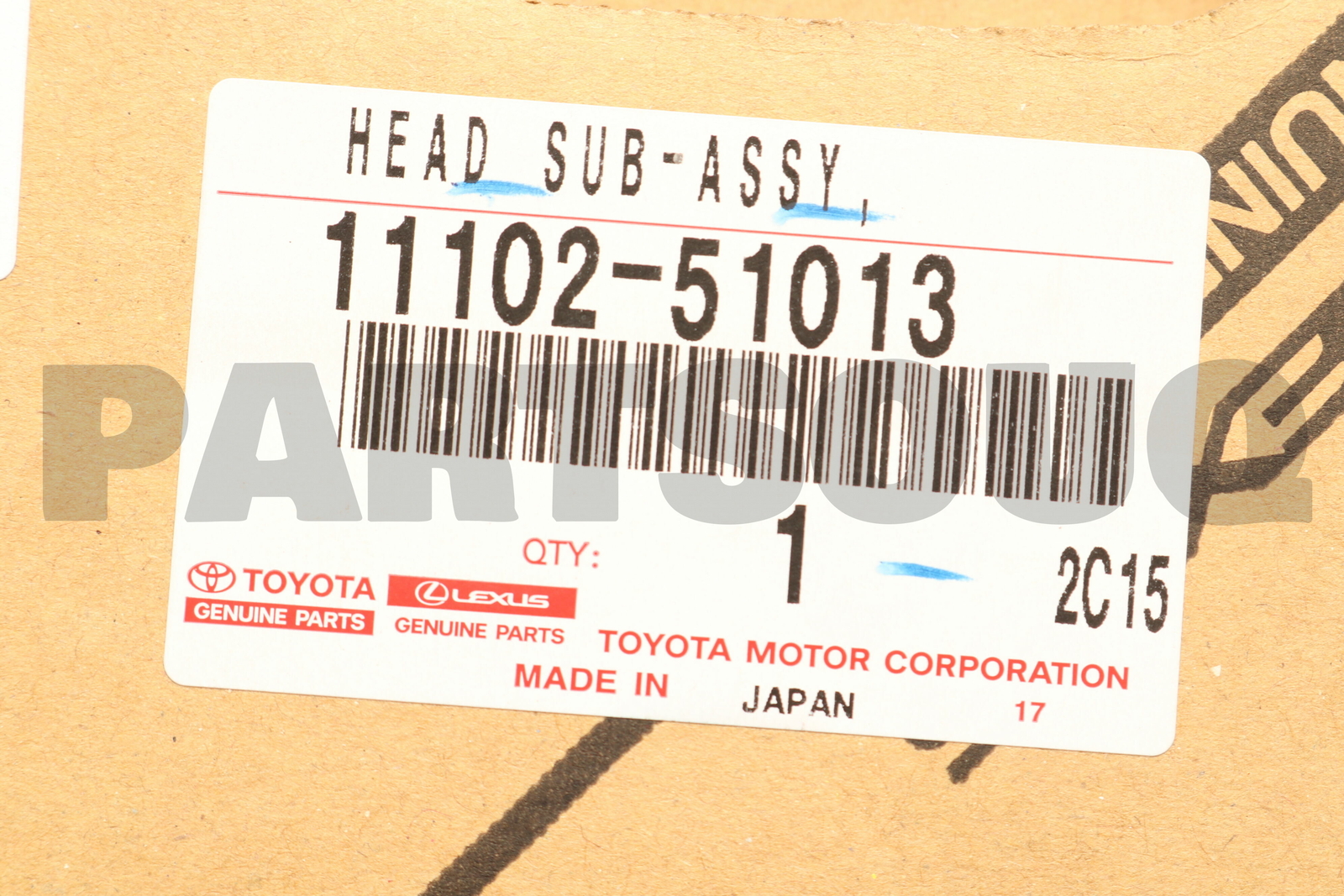 1110251013 Genuine Toyota HEAD SUB-ASSY 11102-51013 | eBay