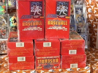 1988 Score Baseball 36 Factory Sealed Packs-w/ Don Mattingly On Top- 8 ...