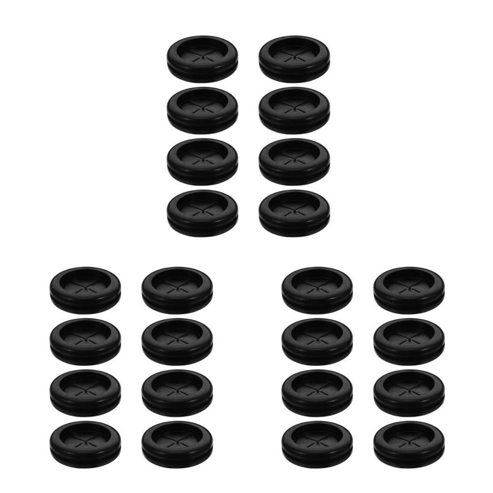 8 Pcs Double-sided Protective Coil Cable Snap Bushing Grommet Desk ...