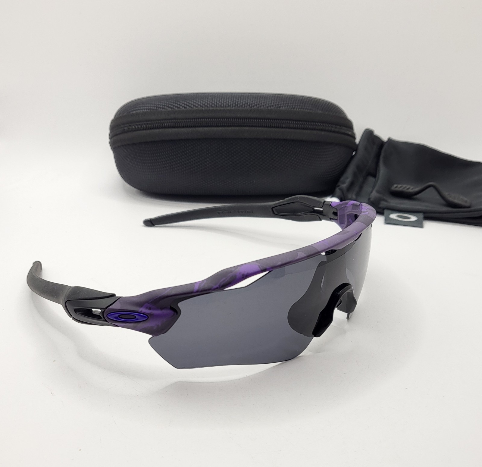OAKLEY Custom RADAR EV PATH Electric Purple Shadow Camo & Black /Black ...