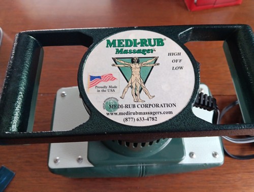 MEDI-RUB 2000 PLUS MR-2 Handheld 2 Speed BODY MASSAGER •USA Thick Pad ...
