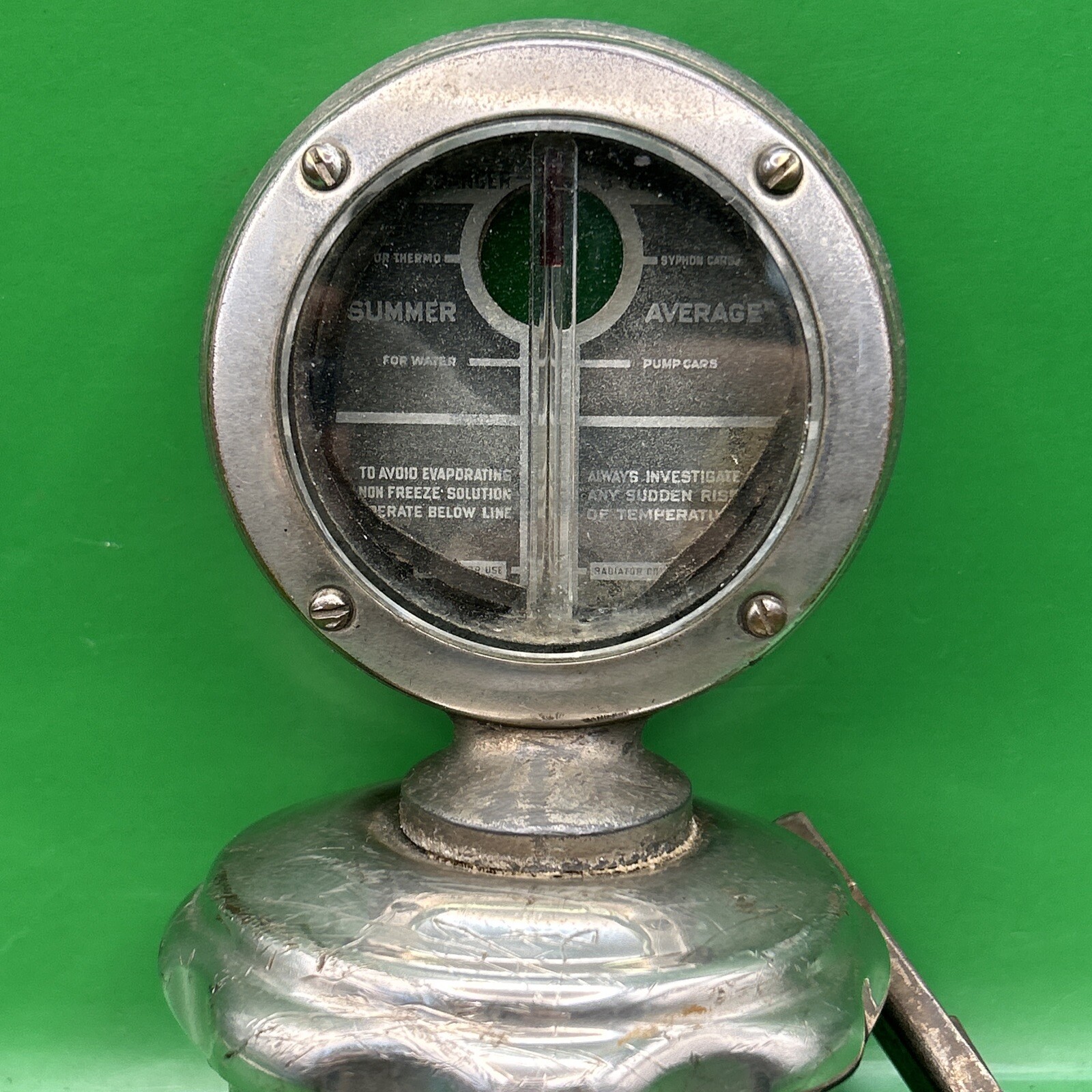 BUICK MASTER Motometer Temp Heat Gauge Radiator Cap Hood Ornament ...