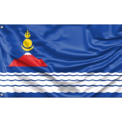 Uvs Province Flag, Mongolia I Unique Design, 3x5Ft/90x150 cm, EU Made ...