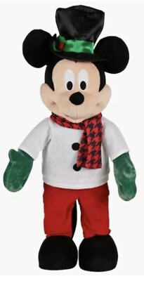Christmas Holiday Disney 24 in Tall Mickey Mouse Greeter Snowman Outfit ...