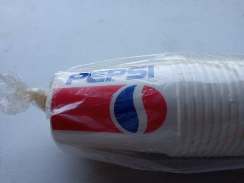 46 Unused Pepsi Wax Paper Cups 3inch, Pepsi/ Diet Pepsi Print | eBay