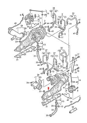 Genuine AUDI A8 S8 quattro 4HC Exhaust Gas Turbocharger Water-Cooled ...