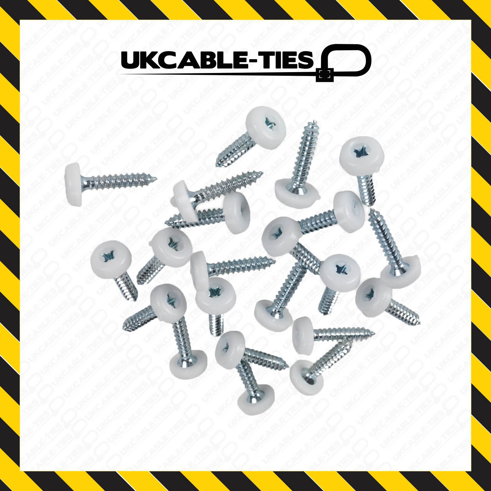 Number Plate Screws Oversized Moulded Head Polytop Screws Fixing | eBay UK