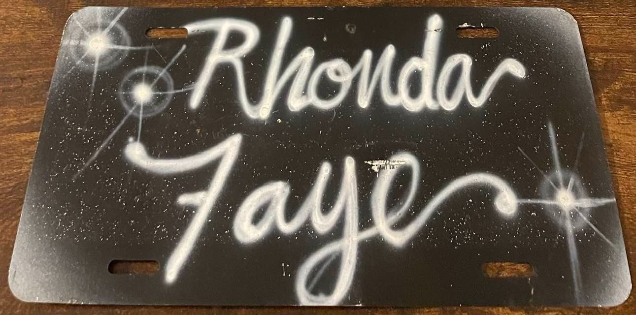 Rhonda Faye Novelty License Plate | eBay