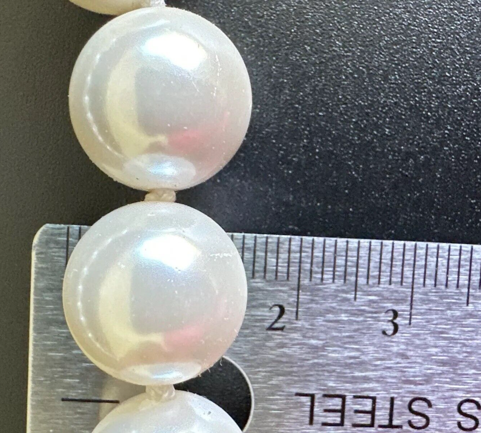 15-15.7mm South Sea Saltwater Pearl Necklace 18 inches 31 Pearls! 128 ...
