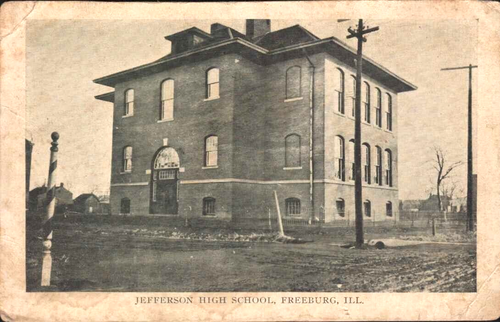 1909 FREEBURG Illinois IL Jefferson High School postcard | eBay