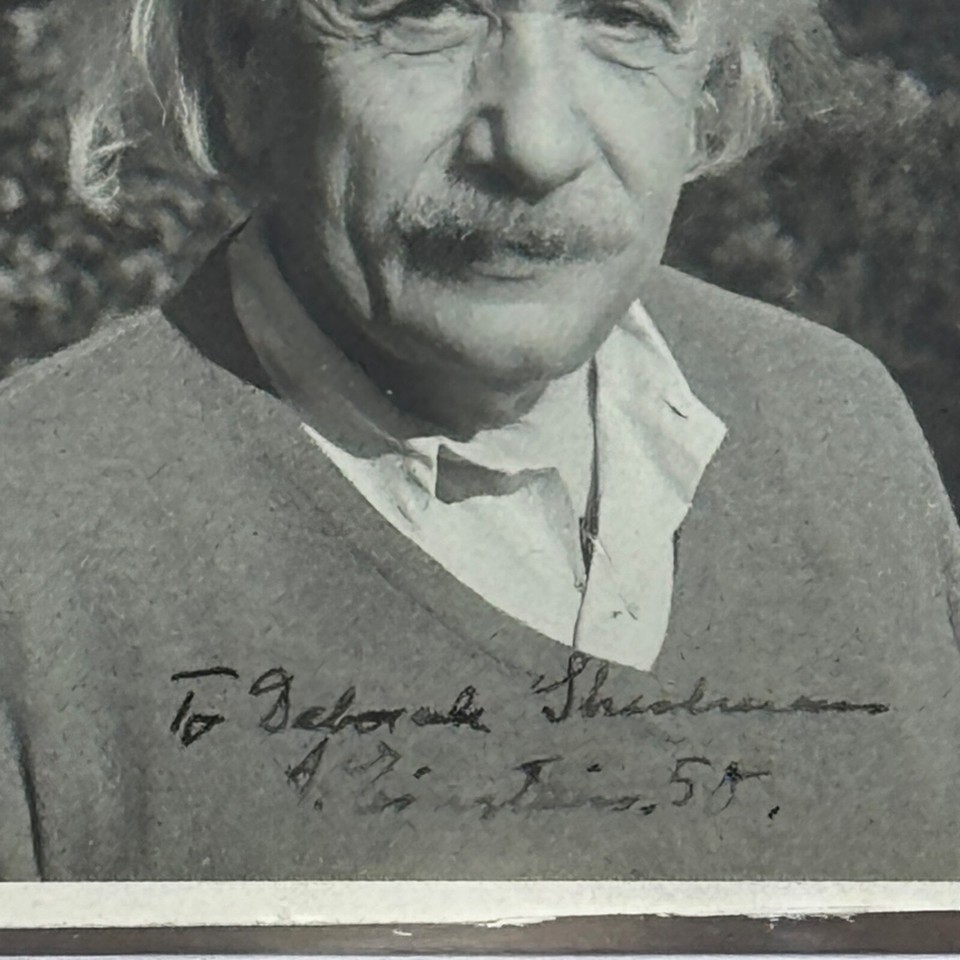 ALBERT EINSTEIN * PSA * Autograph Candid 1950 PHOTOGRAPH Portrait ...