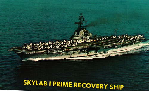 Skylab I Prime Recovery Ship Anti-Submarine Aircraft Carrier Vintage ...