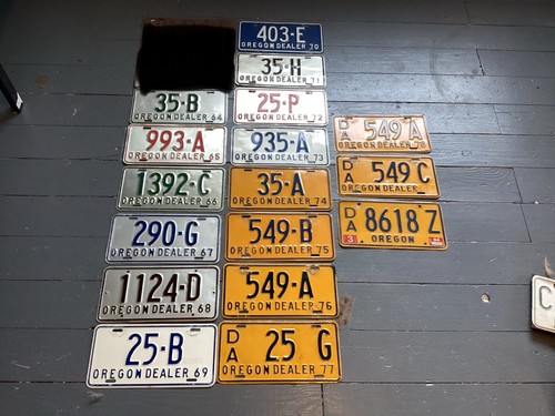 Oregon Dealer License Plate 1964-80's *PICK ONE* | eBay