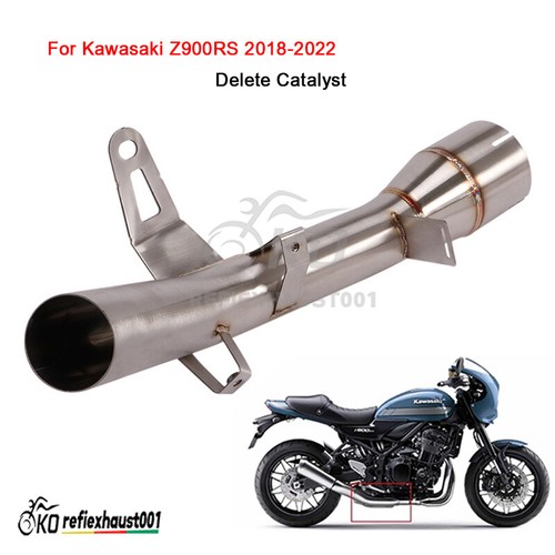 For Kawasaki Z900RS 2018-22 Exhaust Replace Catalyst Mid Link Pipe ...