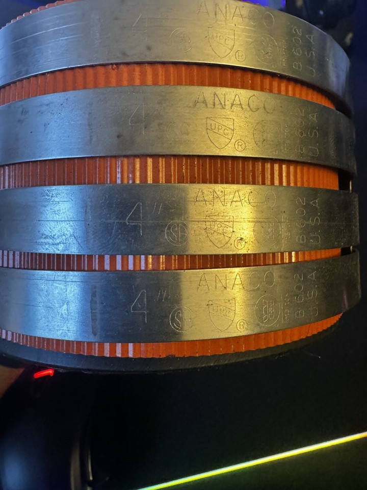 4 Pack Of 4" Anaco Husky Pipe Coupling Series 4000 Extra Heavy Duty ...