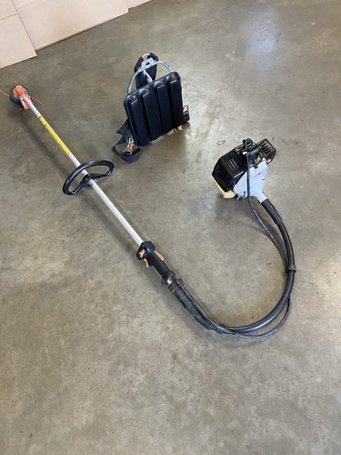 STIHL FR106 BACKPACK BRUSHCUTTER /TRIMMER STARTS NEEDS SERVICED READ ...