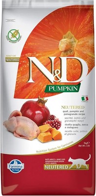 Farmina ned pumpkin gatto neutered quaglia zucca e melograno 5 kg | eBay