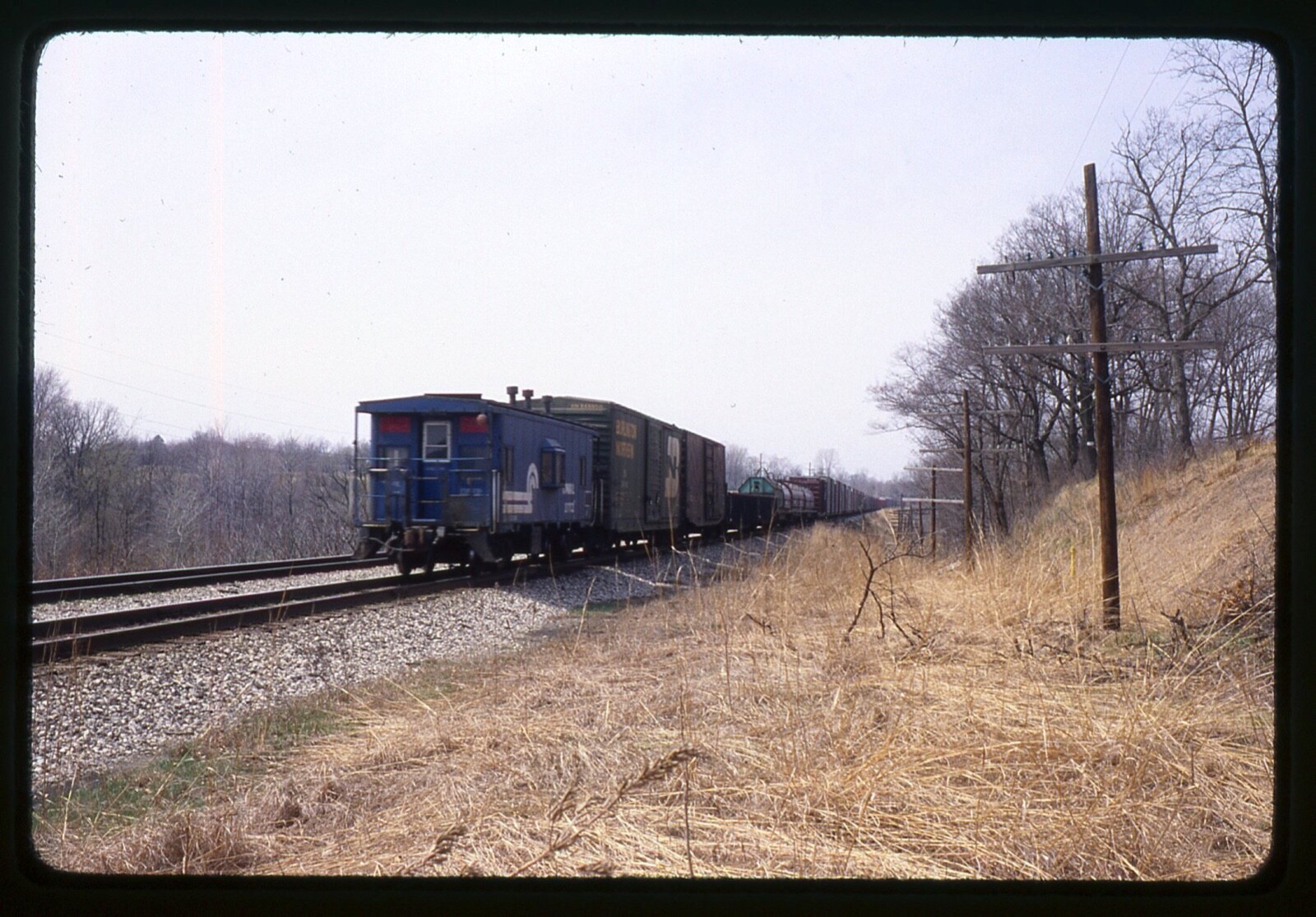 Railroad Slide - Conrail #3323 Locomotive 1981 Dexter Michigan Freight ...
