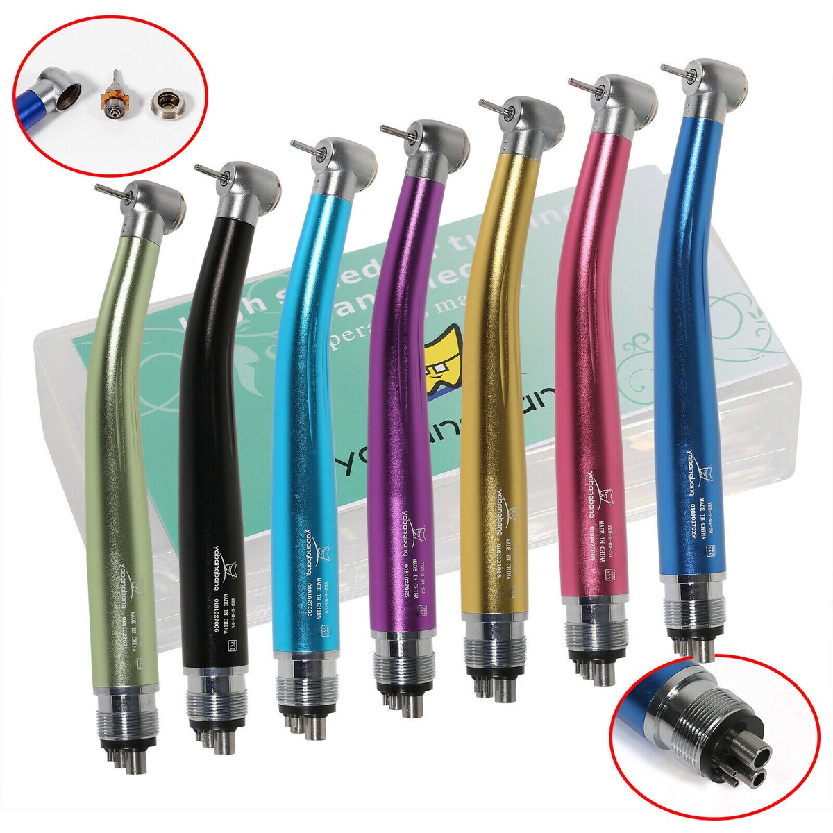 Dental Turbine Unit Air Turbine | Pana-Max Style, 2/4 Holes, Push ...