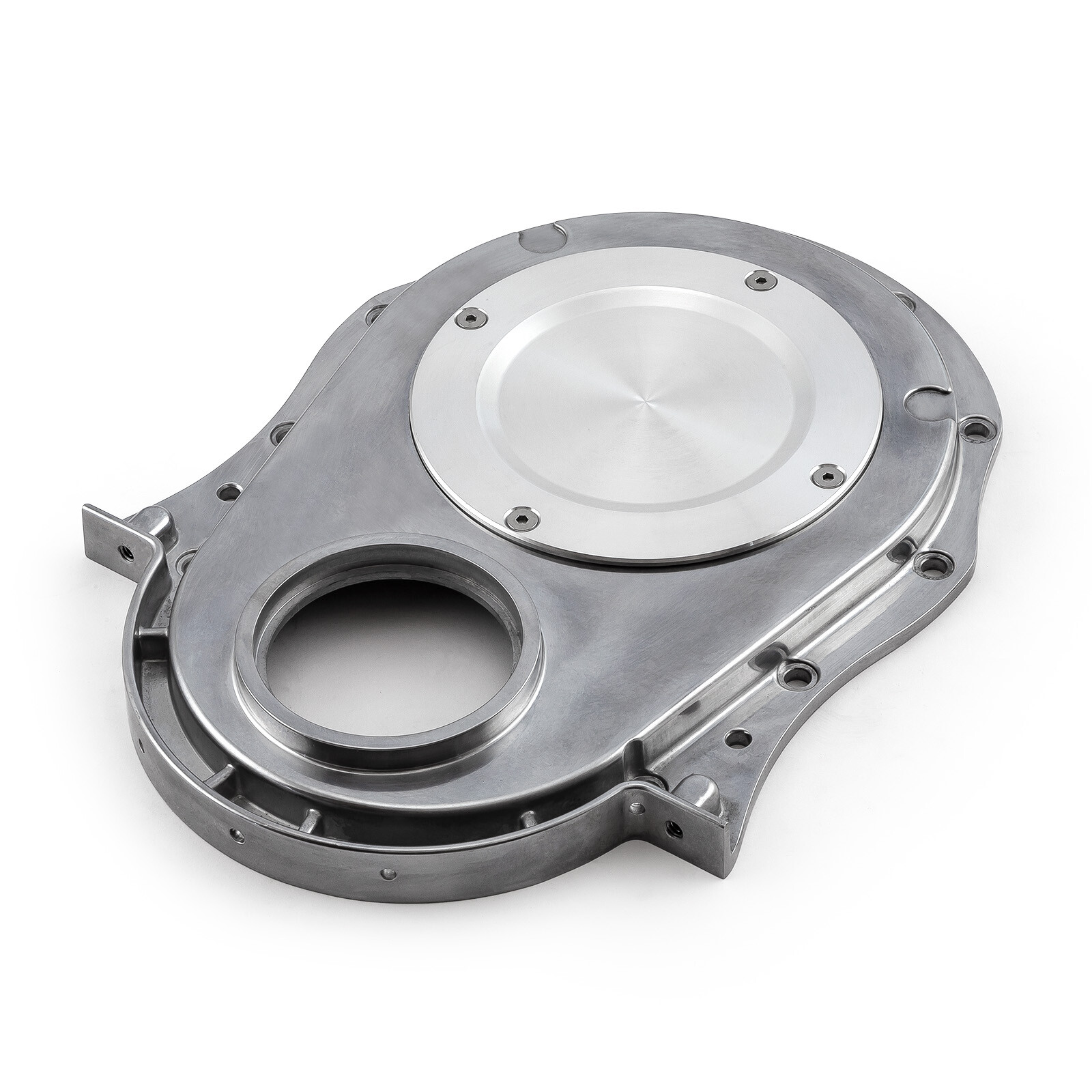 Chevy BBC 454 Gen 1-4 2-Piece Aluminum Timing Chain Cover w/ Inspection ...