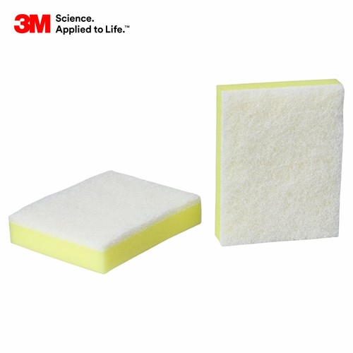 3M Scotch-Brite™ White Light Duty Cleaning Scourer Pad Sponge #620 ...