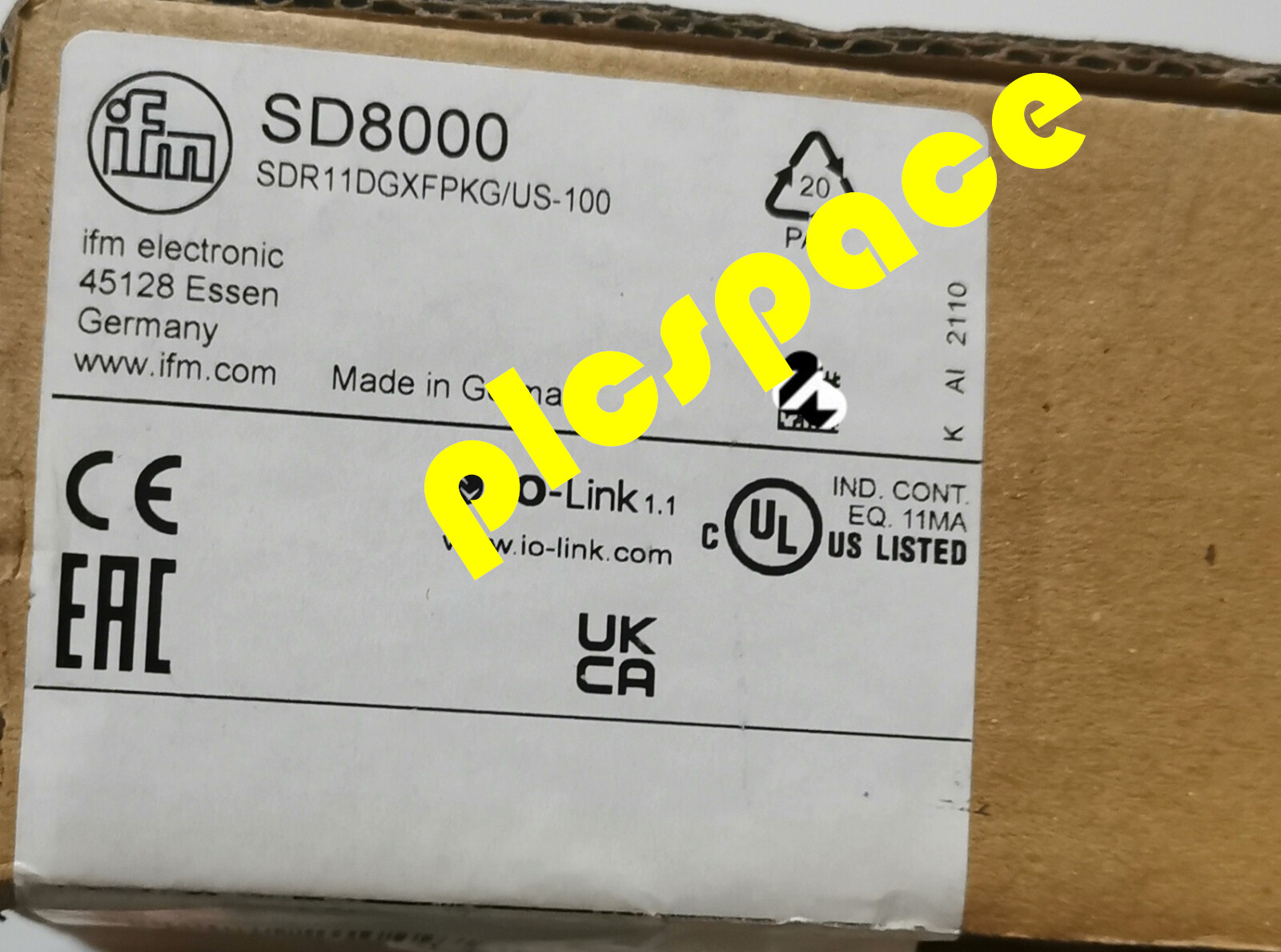 IFM SD8000 brand new Flow Sensor Express DHL or FedEx | eBay