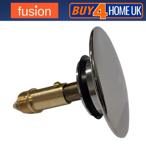 65mm Chrome Easy Pop Up Basin Waste Bathroom Sink Push Button Click ...