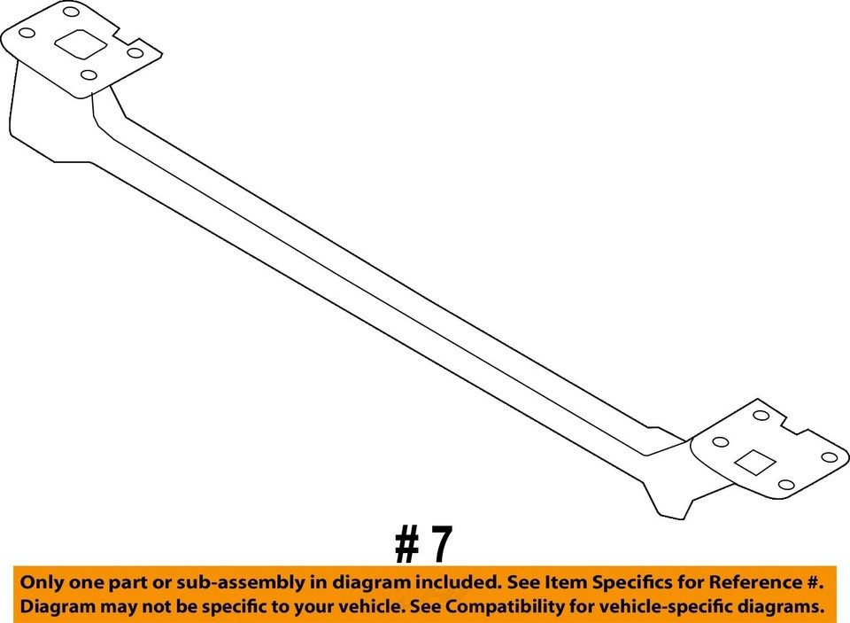 NISSAN OEM 09-16 370Z Radiator Core Support-Upper Reinforcement ...