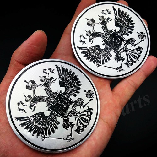 2pcs Metal Russia Russian Flag Eagle Car Trunk Rear Emblem Badge Decal ...