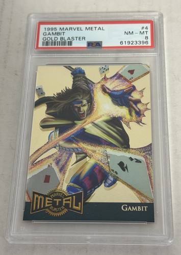 Gambit 1995 Marvel Metal GOLD Blaster PSA 8 NM-MT X-Men Rare HTF #4 ...