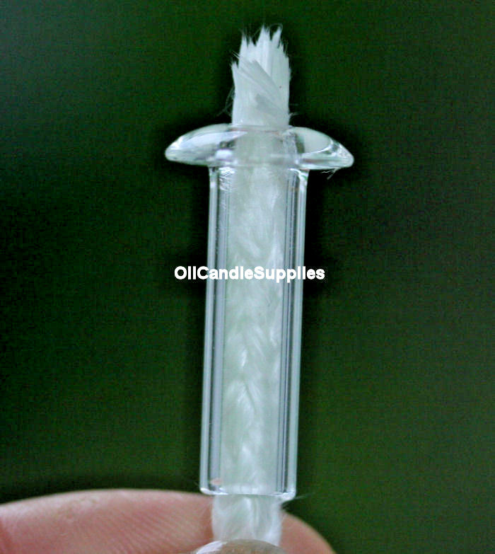 10 Glass Oil Candle Wick Tubes | 8" Fiberglass Wicks | Glass Wick Tubes ...