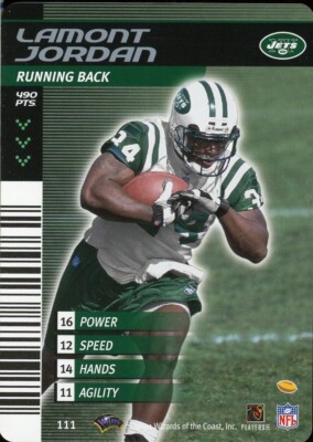 2002 NFL Showdown LAMONT JORDAN JETS #111 | eBay