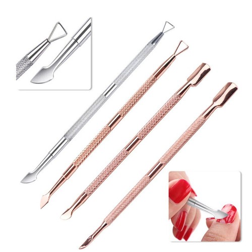 Tool Cuticle Pusher Triangle Rod UV Gel Clean Stick Nail Polish Remover ...