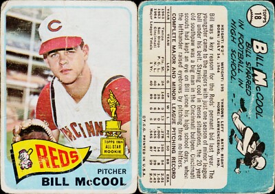 1965 Topps Baseball Card #18 Bill McCool | eBay