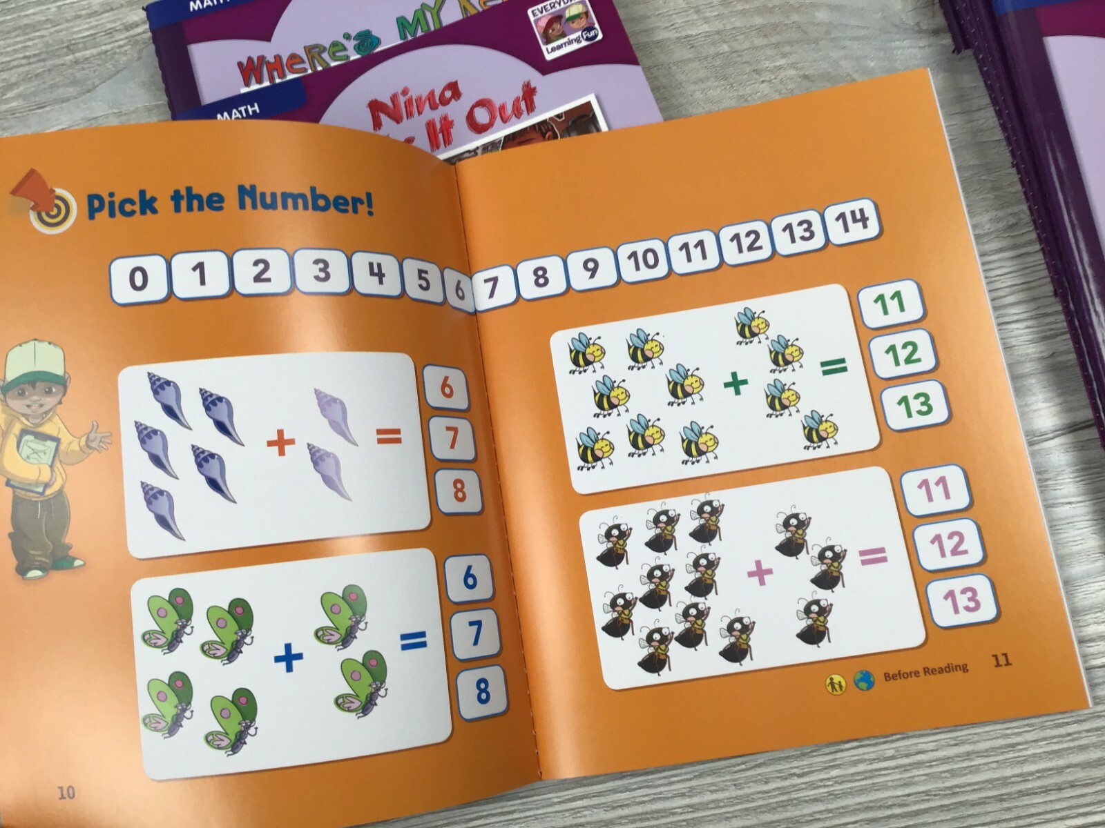 New Everyday Learning Fun Math Set Purple Level Books 1-10 w/ Audio ...