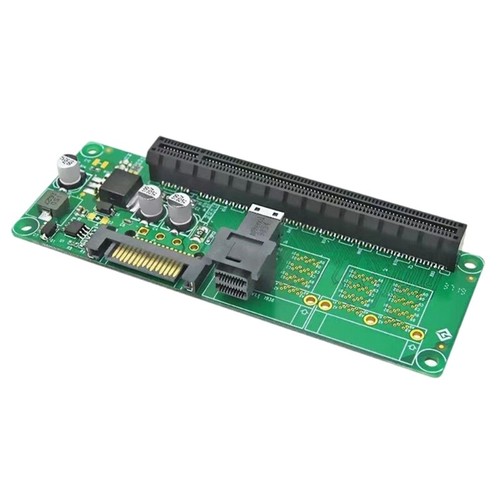 PCIe Slot Expansion Card Single Port 1Port SFF-8643 to PCIe x16 Slot ...