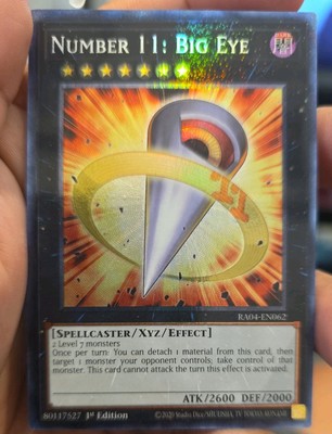 Number 11: Big Eye 1st Edition Prismatic Collector's Rare RA04-EN062 Yu ...