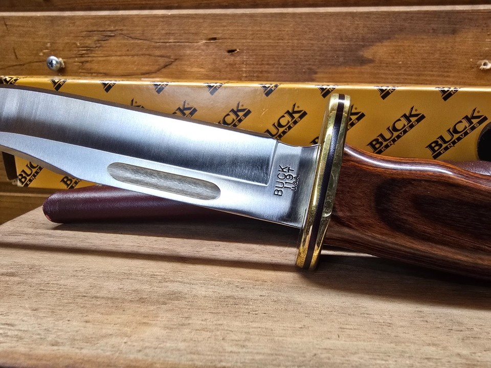 Buck Knife 119 Special Cocobolo Handle Brass Pommel & Guard B119-BR-0 ...