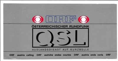 QSL Radio Österreichischer Rundfunk Austria Wien Vienna 1975 Signed ...