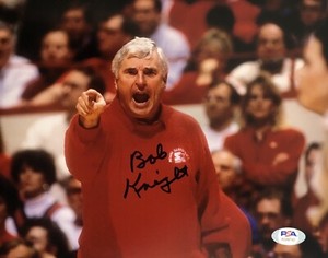 Bobby Knight Signed Autographed Indiana Hoosiers 8x10 Photo General Psa ...