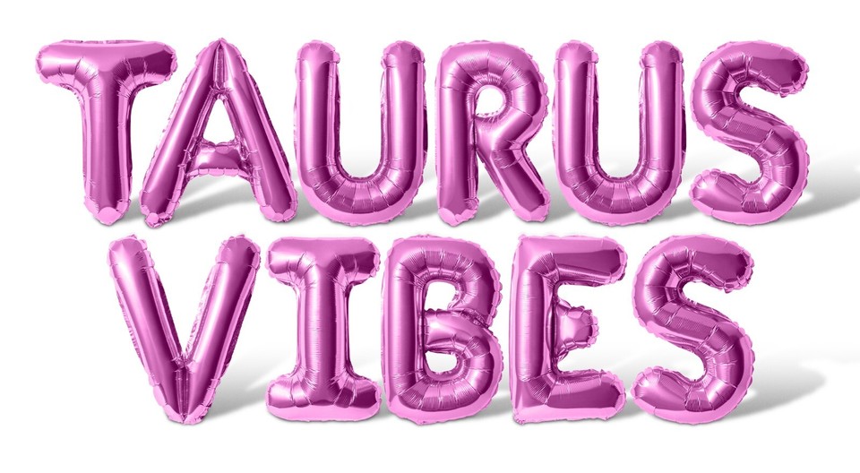 TAURUS VIBES Letter Balloon Banner - Birthday Party Decorations ...