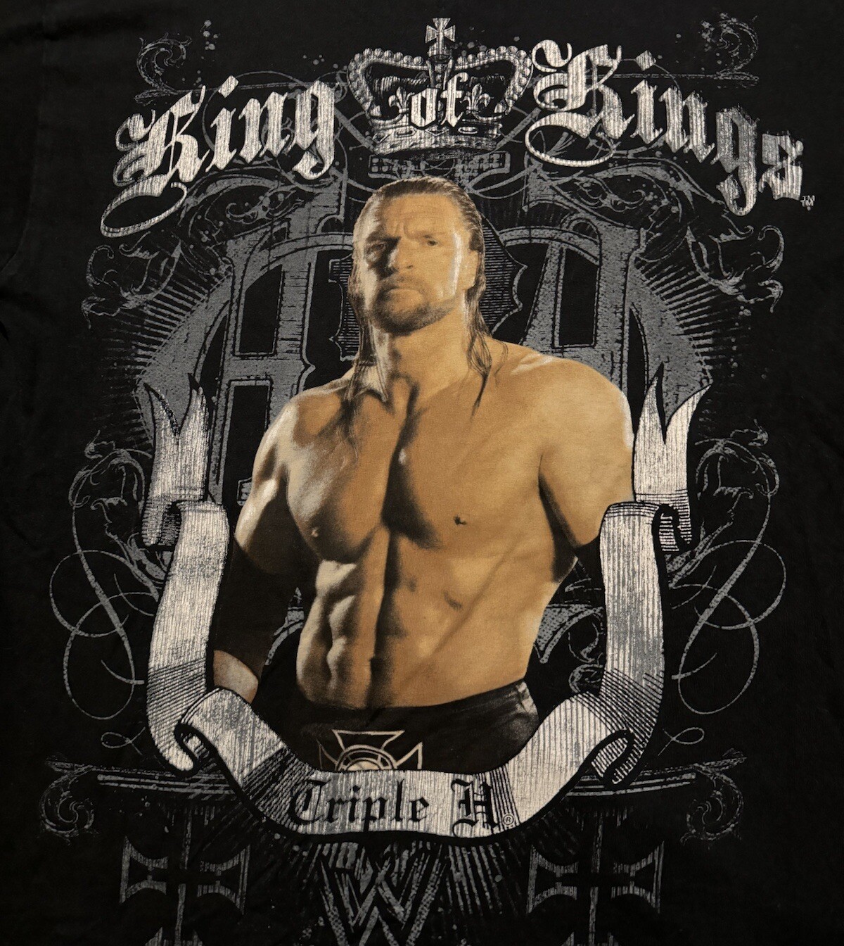 Vintage Triple H Shirt WWE Wrestling Lg TV Promo King Of Kings Sports ...
