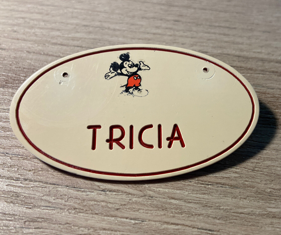 Walt Disney World Cast Member Name Tag Badge Pin Mickey Mouse Icon ...