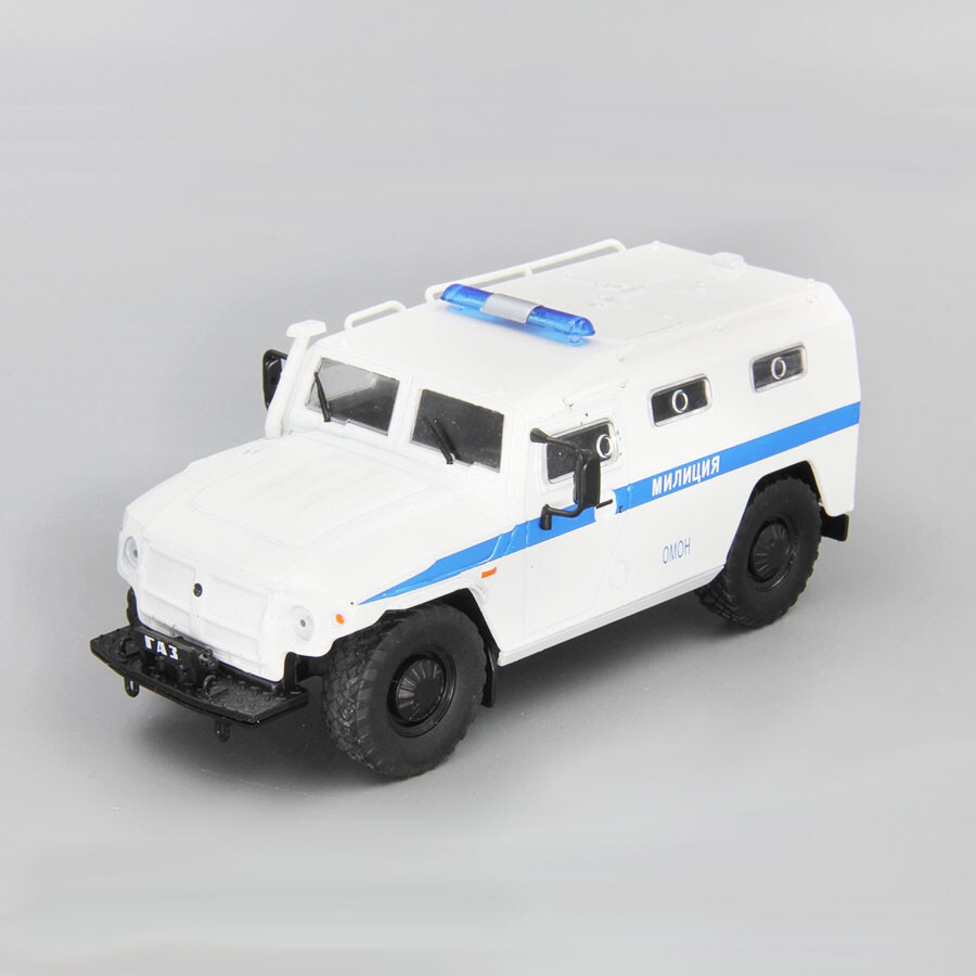 GAZ-233036 Tiger OMON Police Car White Diecast Model 1:43 ANS029W | eBay