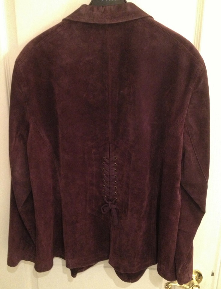 Taifun Collection Women's Leather Suede Blazer Jacket - 16 | eBay