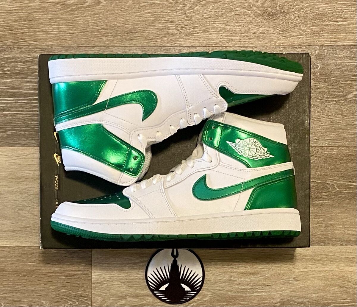 Nike Air Jordan 1 High G Retro Metallic Pine Green Golf Nike Air Jordan 1 High G Retro Metallic Pine Green Golf